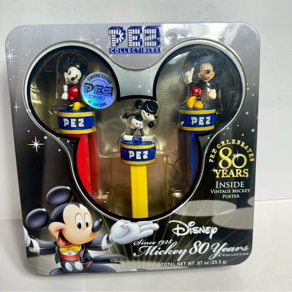 PEZ Candy Inc. | Toys | Pez Disney Mickey Mouse Pez Tin Celebrates 8 ...